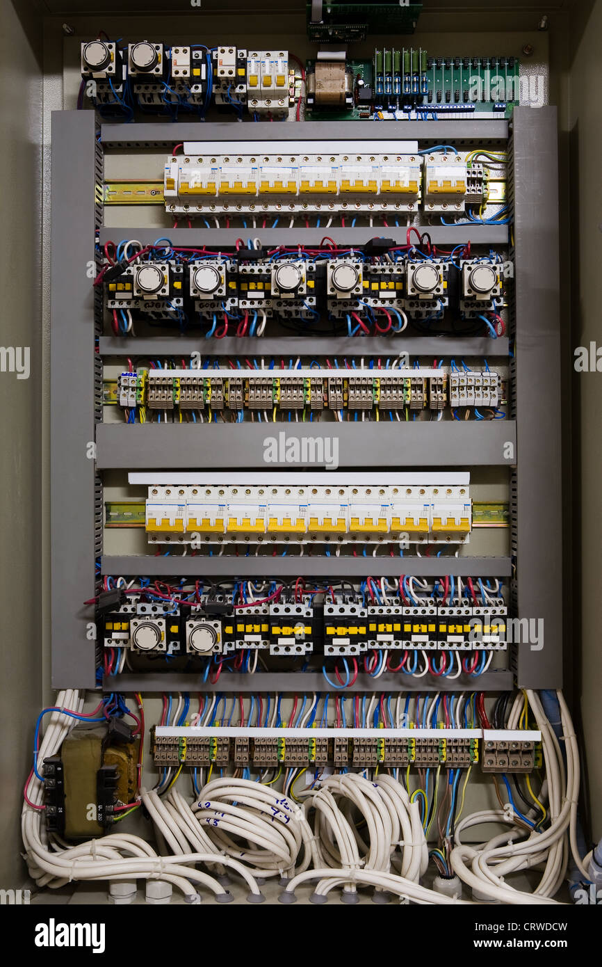 Color wires in a box Stock Photo - Alamy