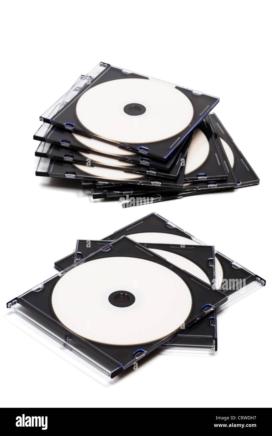 Disk cd in boxes Stock Photo - Alamy