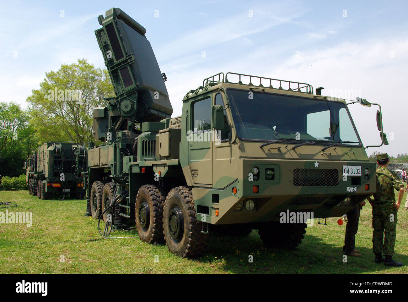 JGSDF Type03 SAM radar,Air Defence Artillery School unit Stock Photo ...