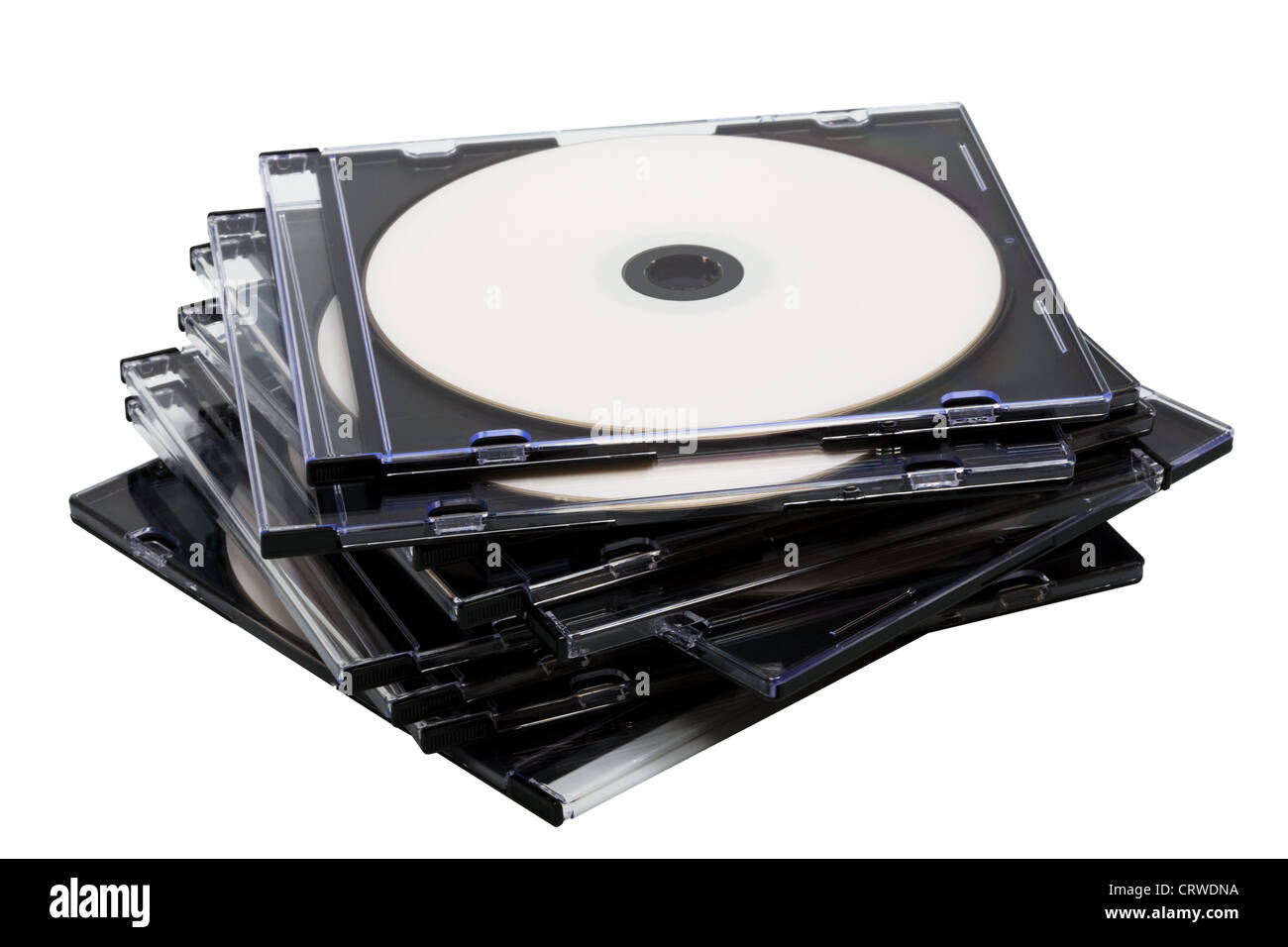 Disk cd in boxes Stock Photo - Alamy