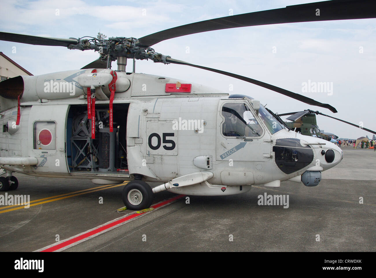 Jmsdf sh 60k helicopter at usaf yokota afb hi-res stock photography and ...