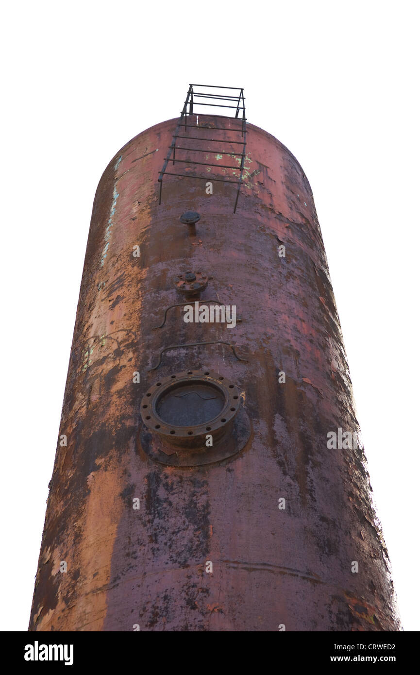 old rusty oil tank Stock Photo - Alamy
