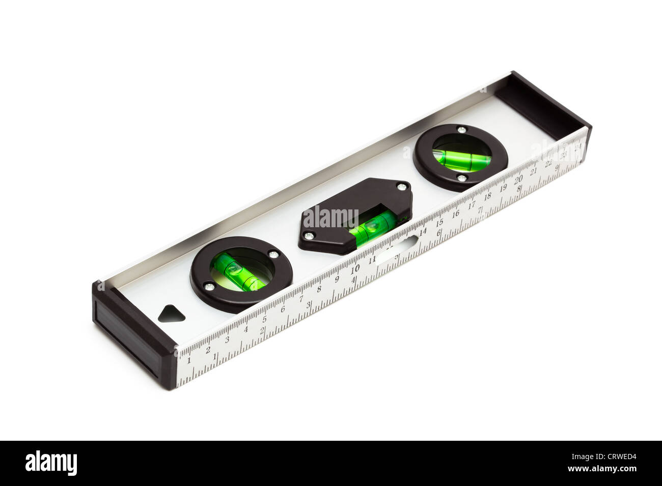 ruler with the level Stock Photo - Alamy