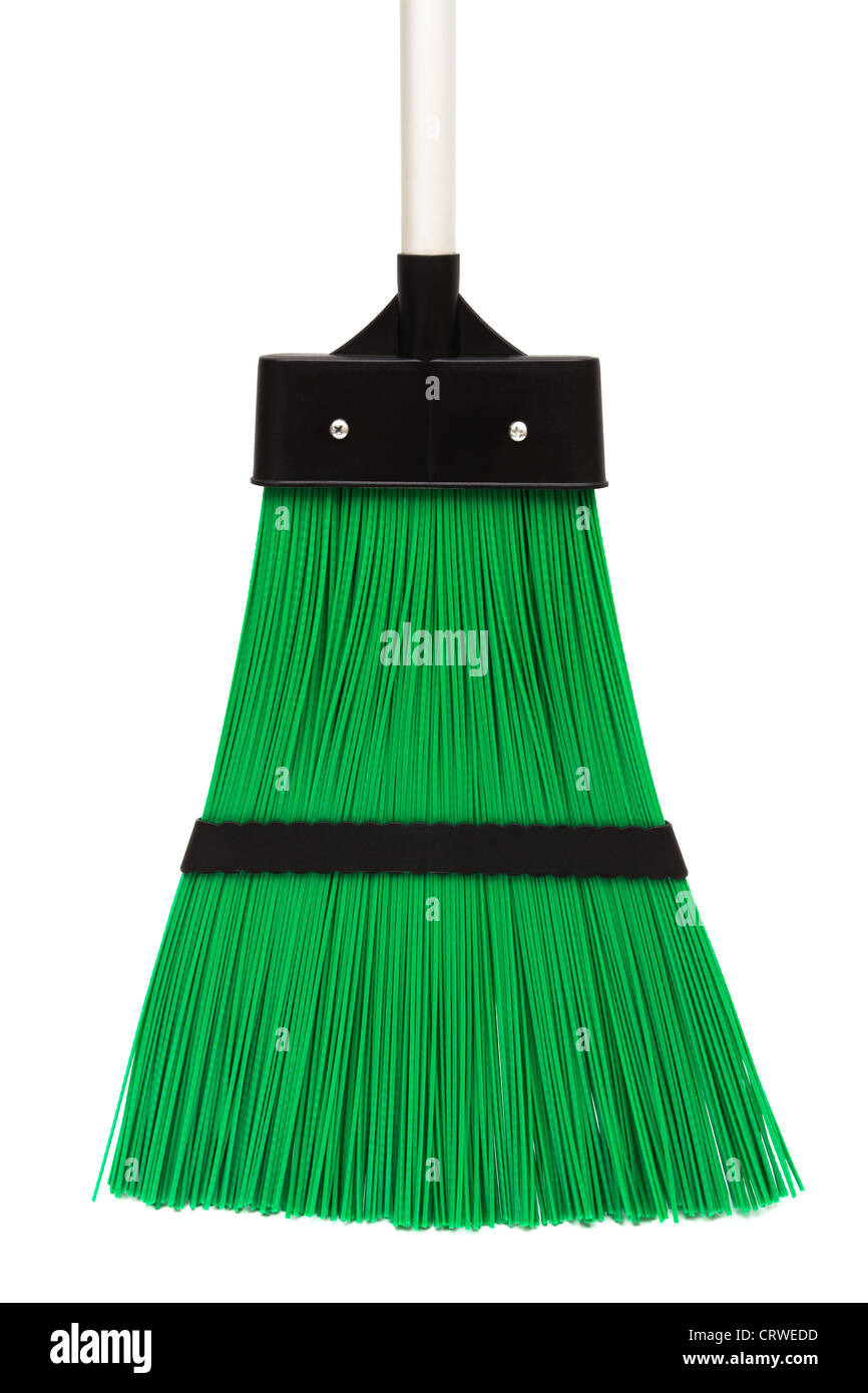 green and modern broom Stock Photo - Alamy