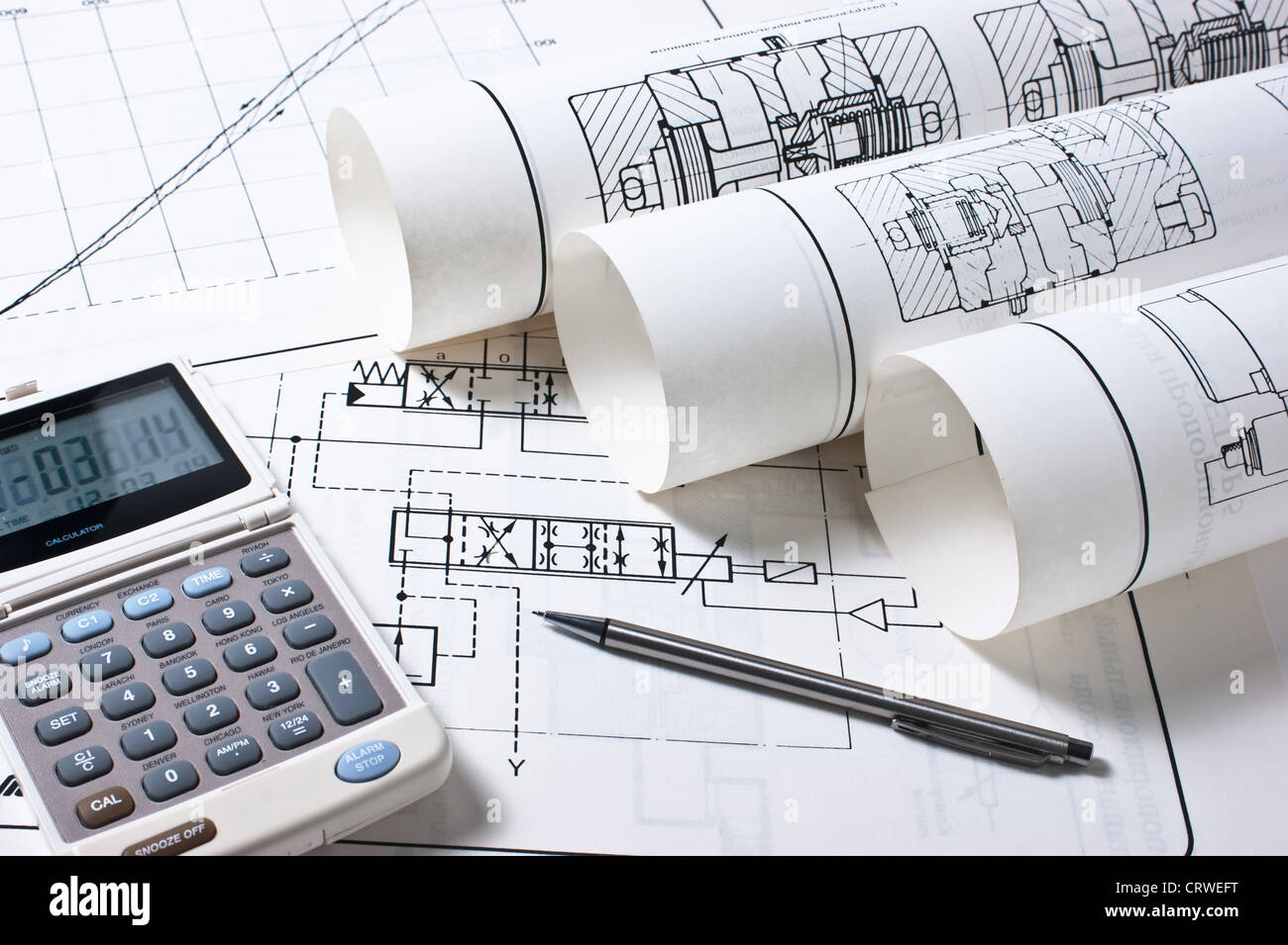 Hydraulic drawings hi-res stock photography and images - Alamy