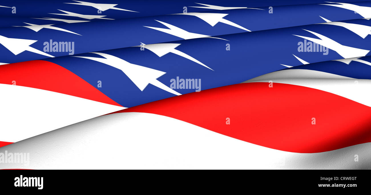 Flag of USA. Close up. Front view Stock Photo - Alamy