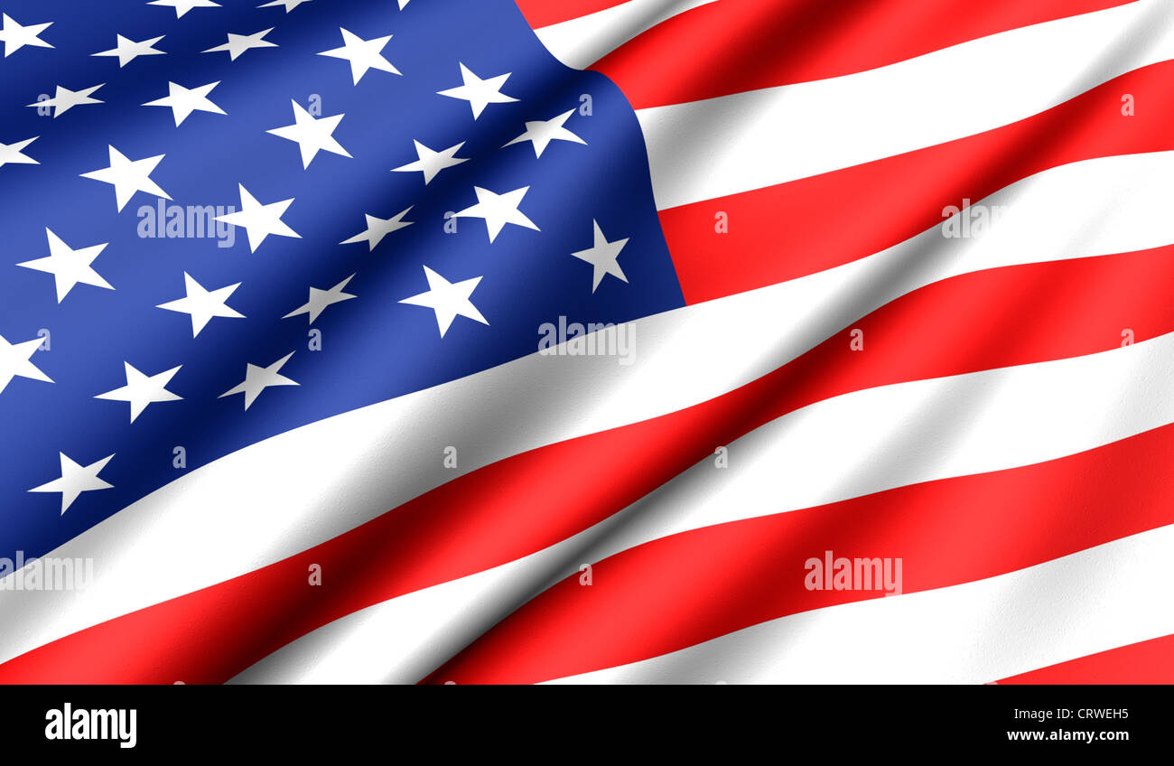 Flag of USA. Close up. Front view Stock Photo - Alamy