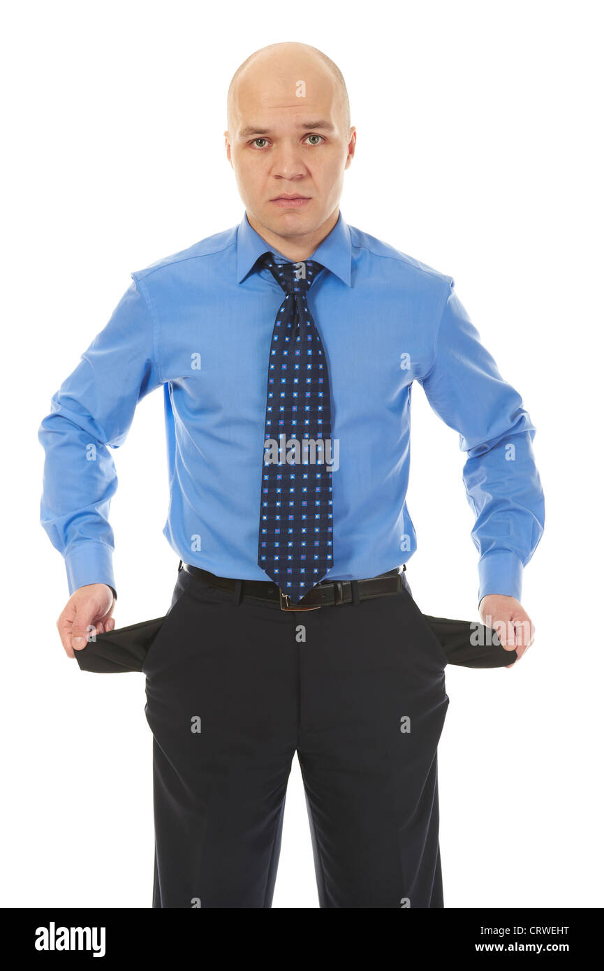 man with empty pockets Stock Photo - Alamy