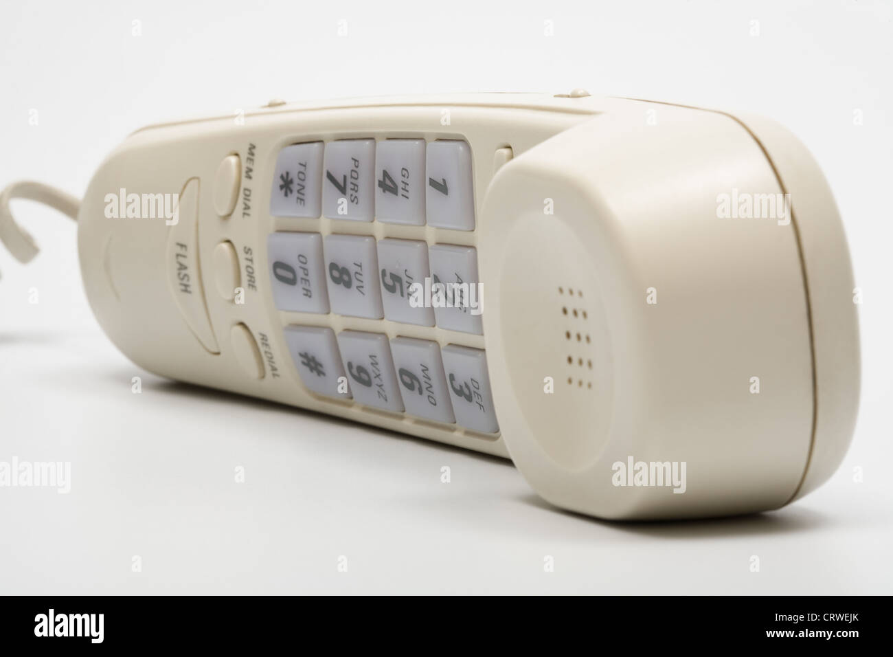 modern white telephone Stock Photo - Alamy