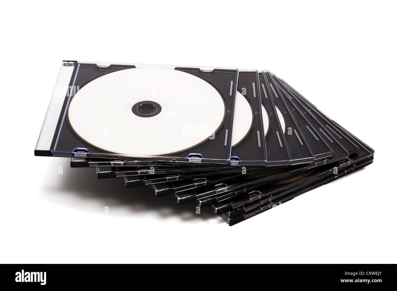 Disk cd in boxes Stock Photo - Alamy