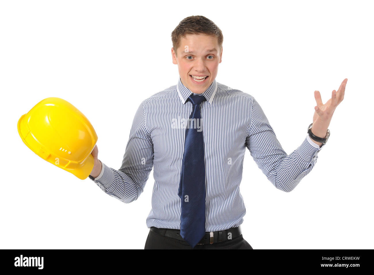 man with construction helmet Stock Photo - Alamy