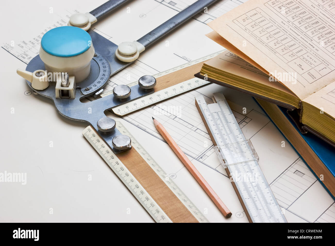 old technical drawings Stock Photo - Alamy