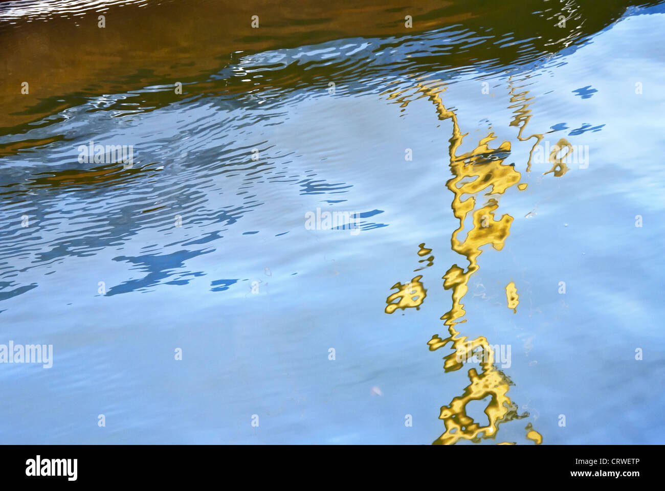 Reflection of a boat Stock Photo - Alamy
