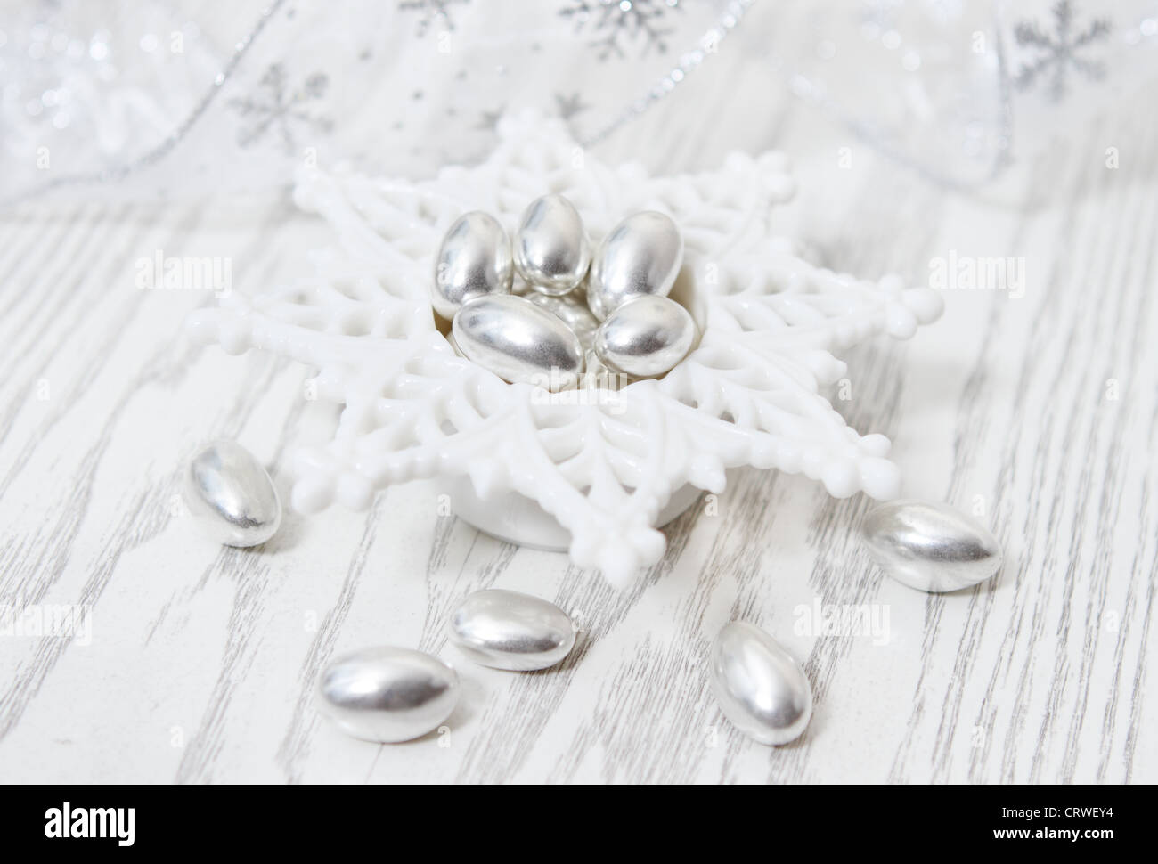 Silver Pistachio Candy Stock Photo - Alamy