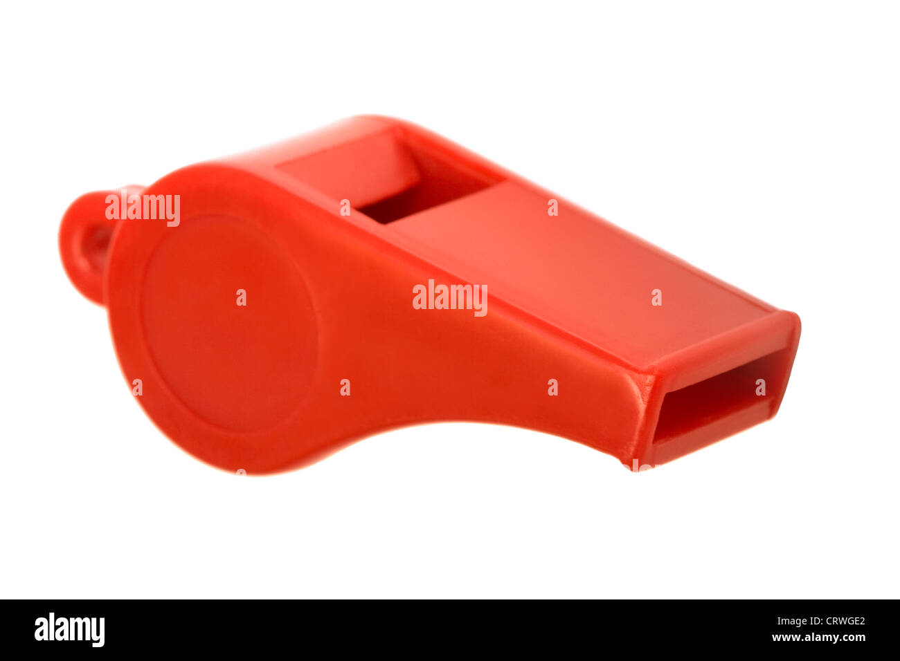Red plastic whistle Stock Photo - Alamy