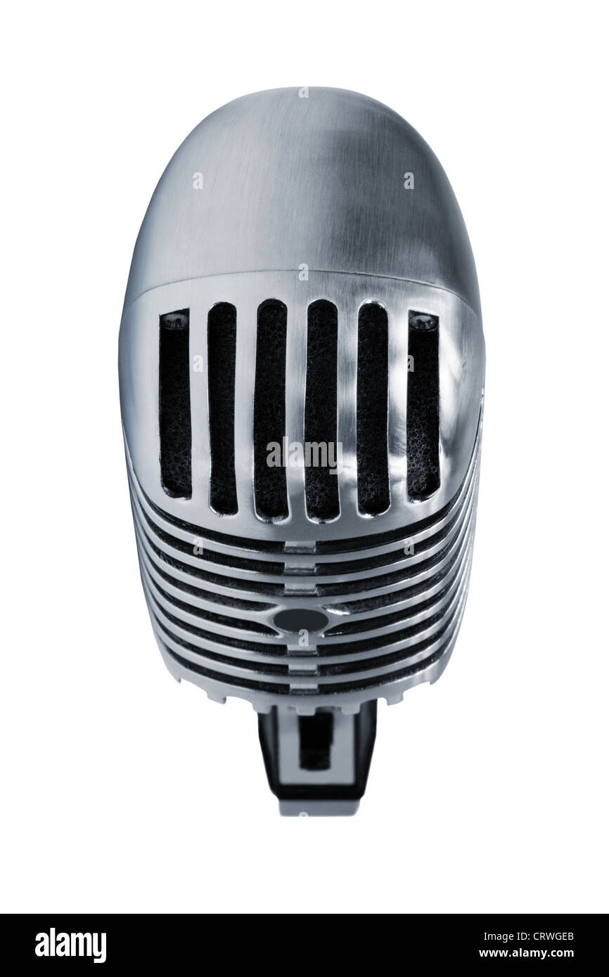 Beautiful old microphone Stock Photo - Alamy