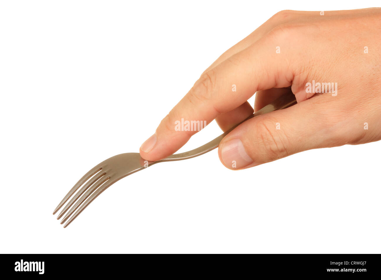 fork in hand Stock Photo - Alamy