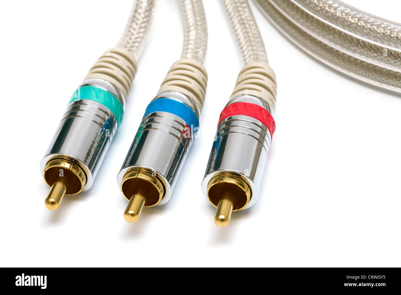 component video cable Stock Photo - Alamy