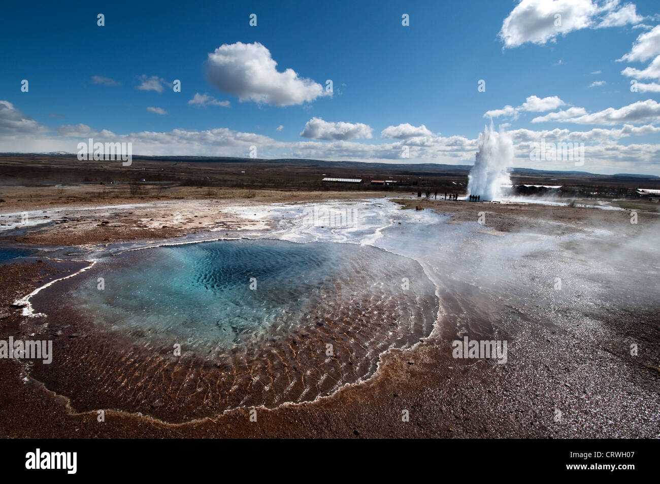 Strokkur, Geysir, Haukadalur, SW Iceland Stock Photo - Alamy