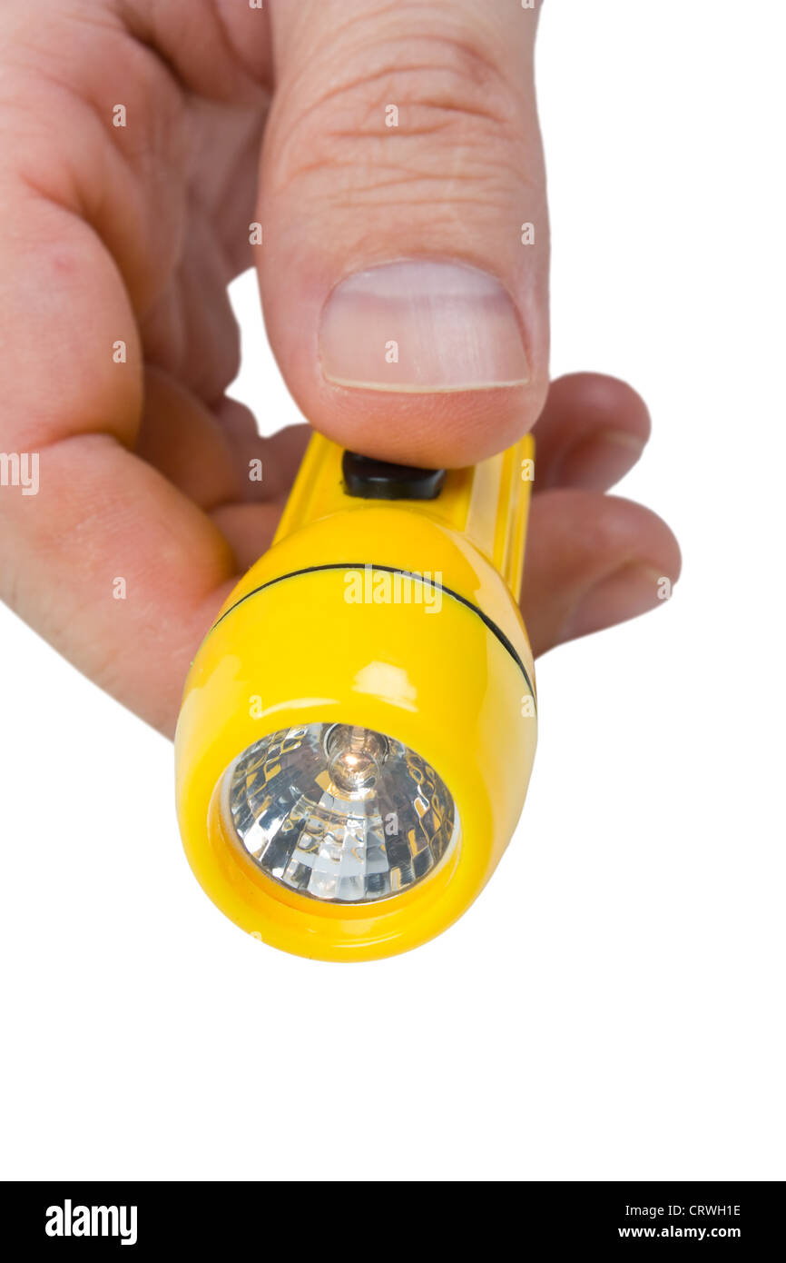 Flashlight hand hi-res stock photography and images - Alamy