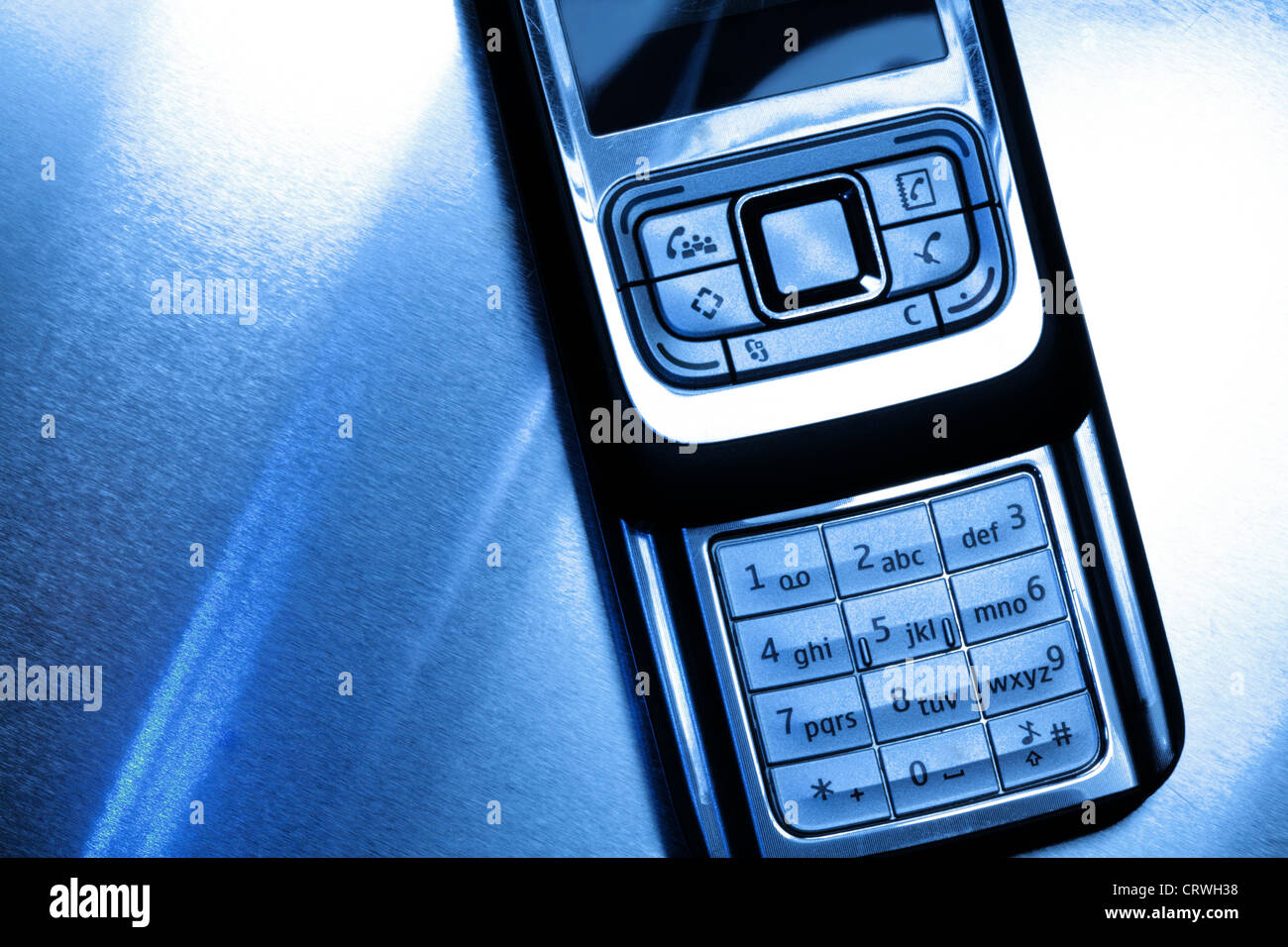mobile phone with cold light Stock Photo - Alamy