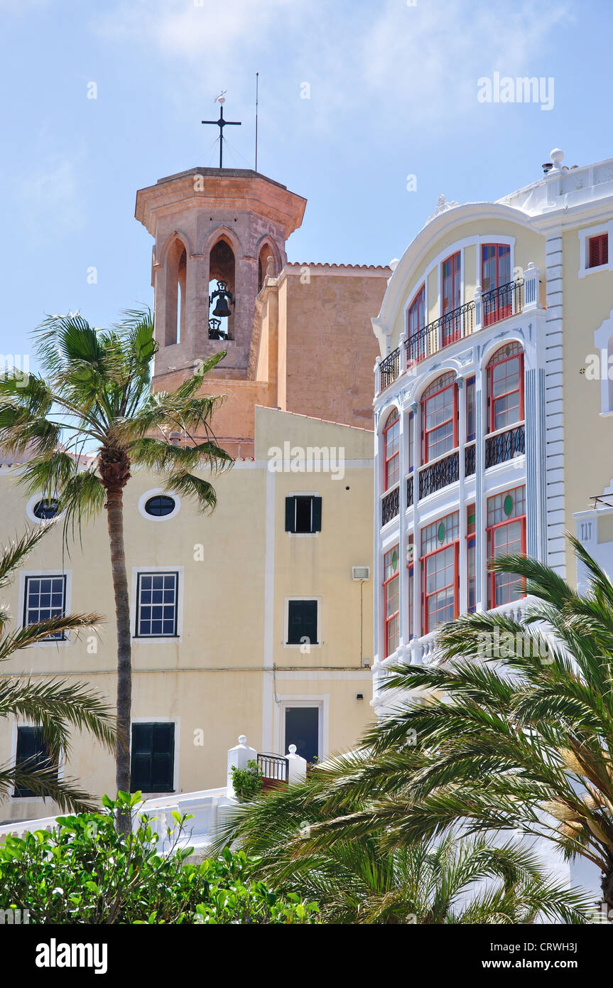 Styles of architecture in Placa d'Espanya, Mahón, Menorca, Balearic ...