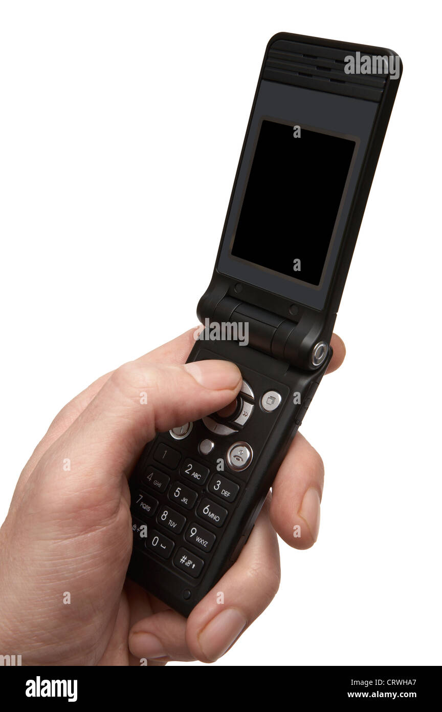 Phone in a hand Stock Photo - Alamy