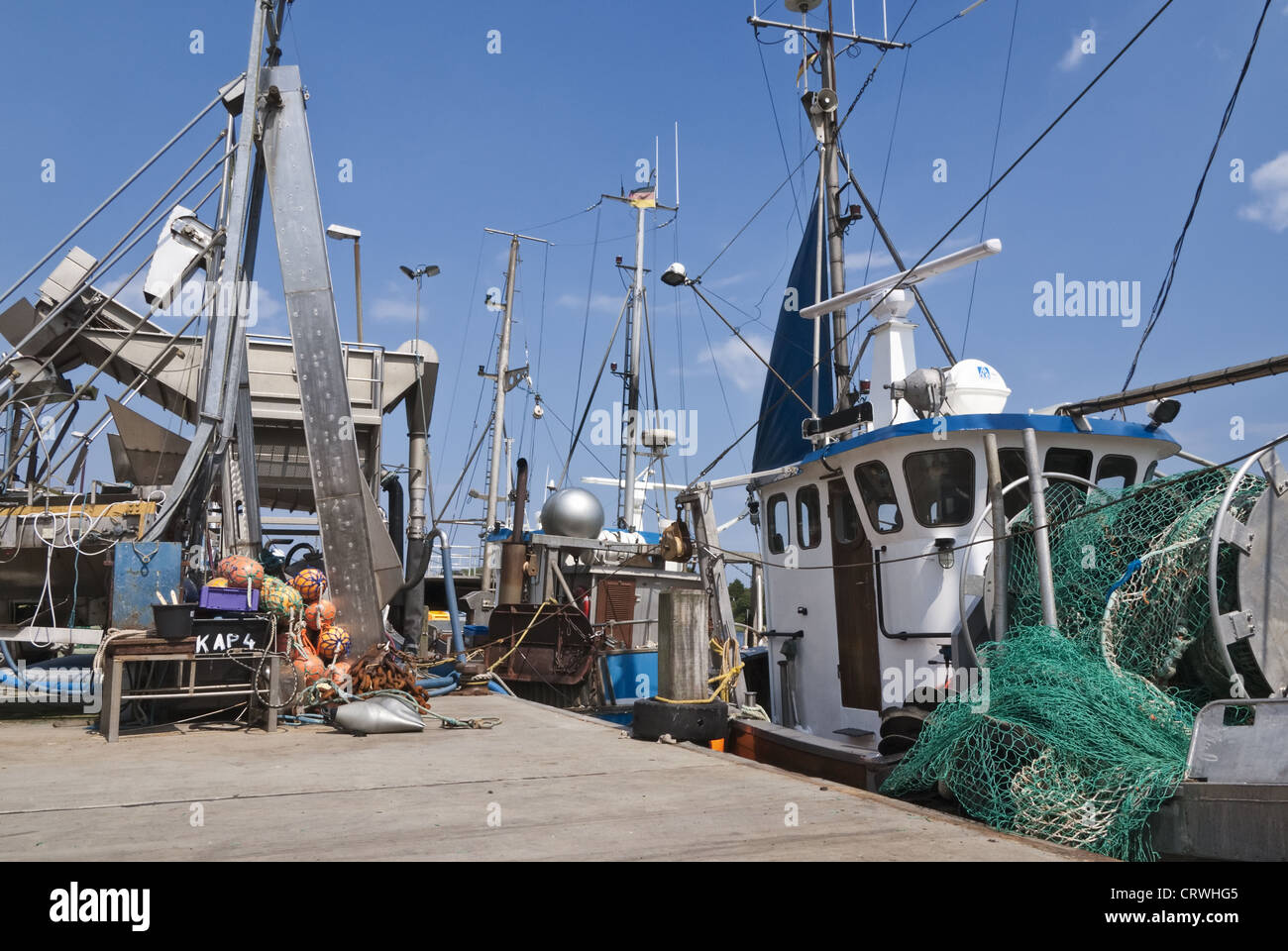 Fishing port Kappeln Stock Photo - Alamy