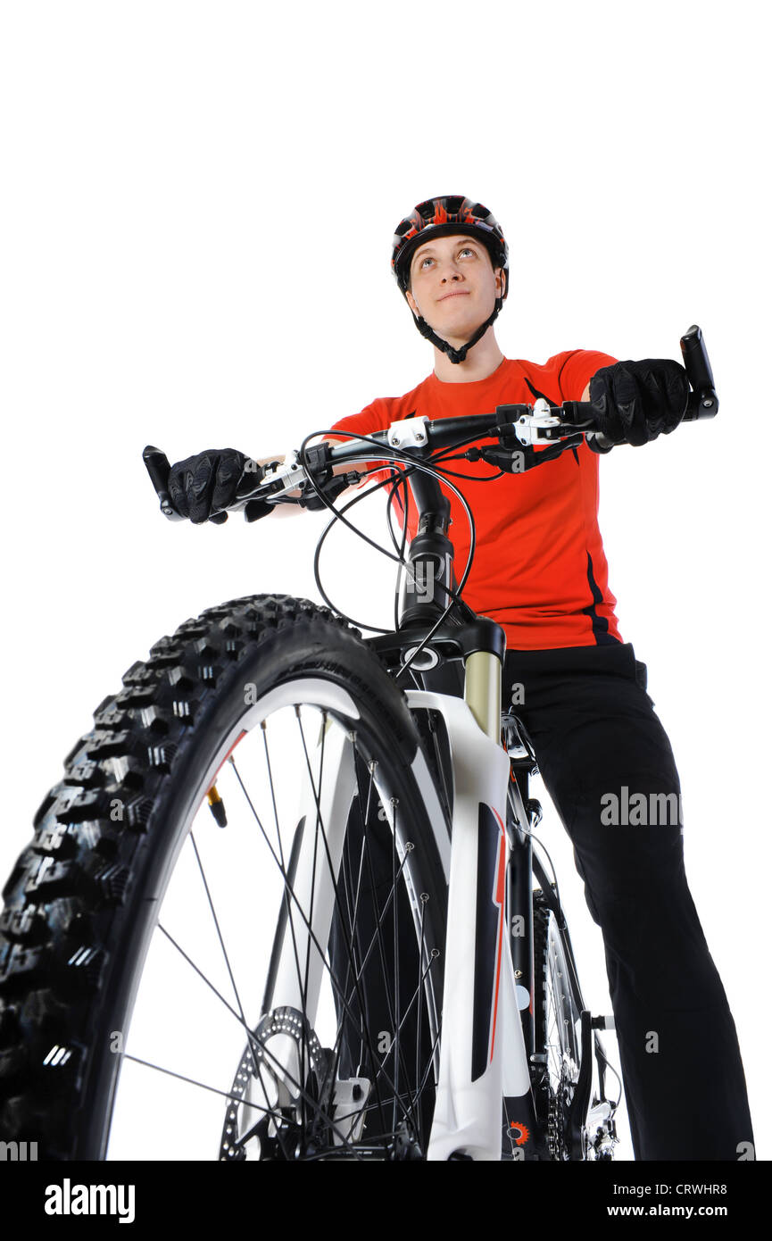 portrait of a bicyclist Stock Photo - Alamy