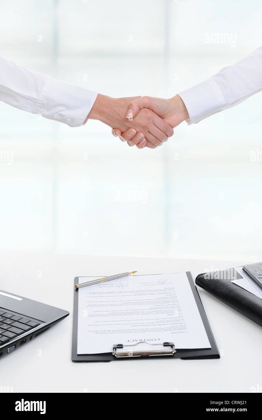 Handshake of two business partners Stock Photo - Alamy