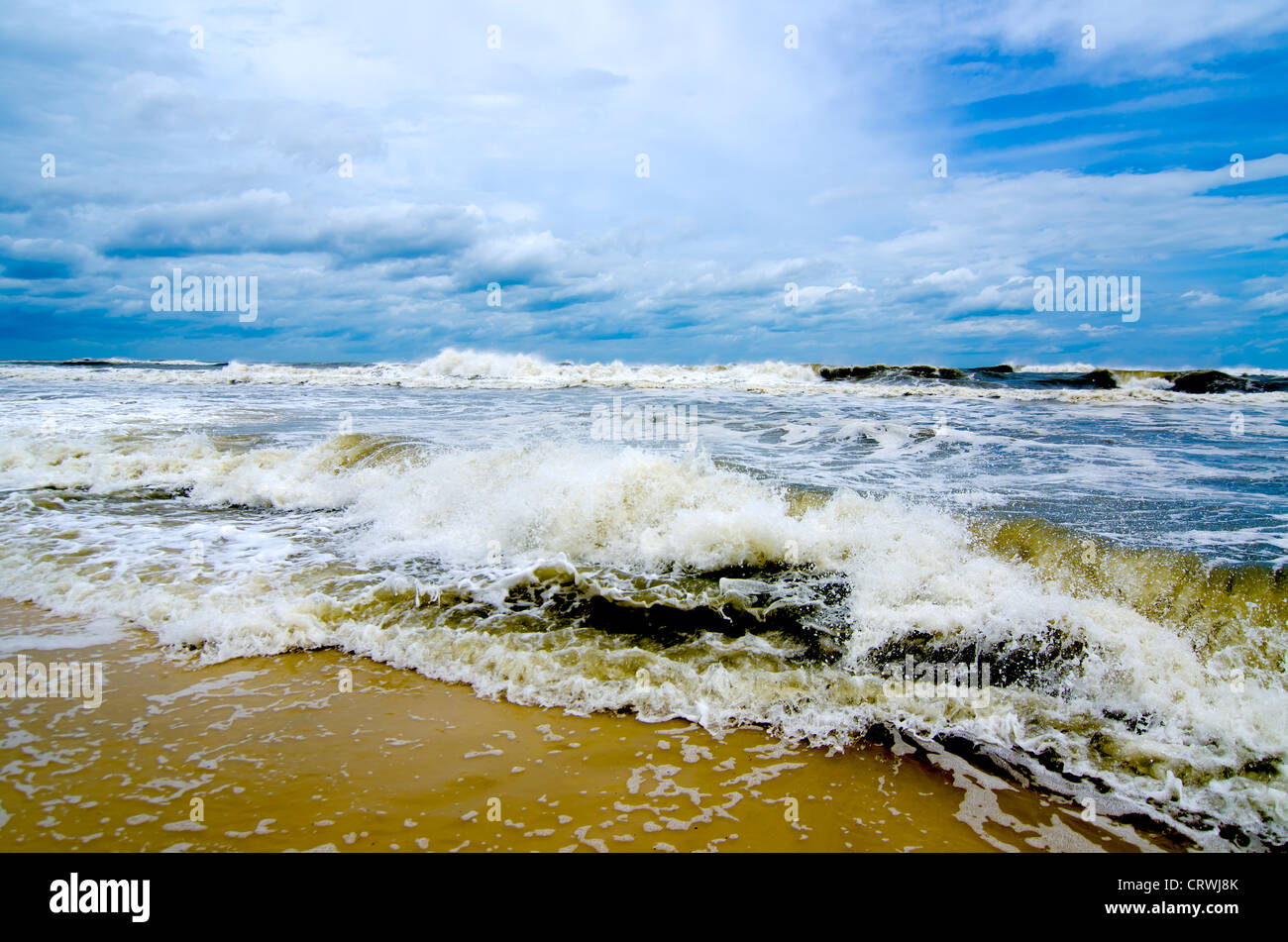 Tropical Storm on the Coast Stock Photo - Alamy