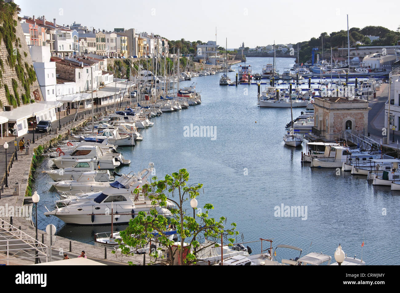 Harbour view, Ciutadella de Menorca, Menorca, Balearic Islands, Spain ...