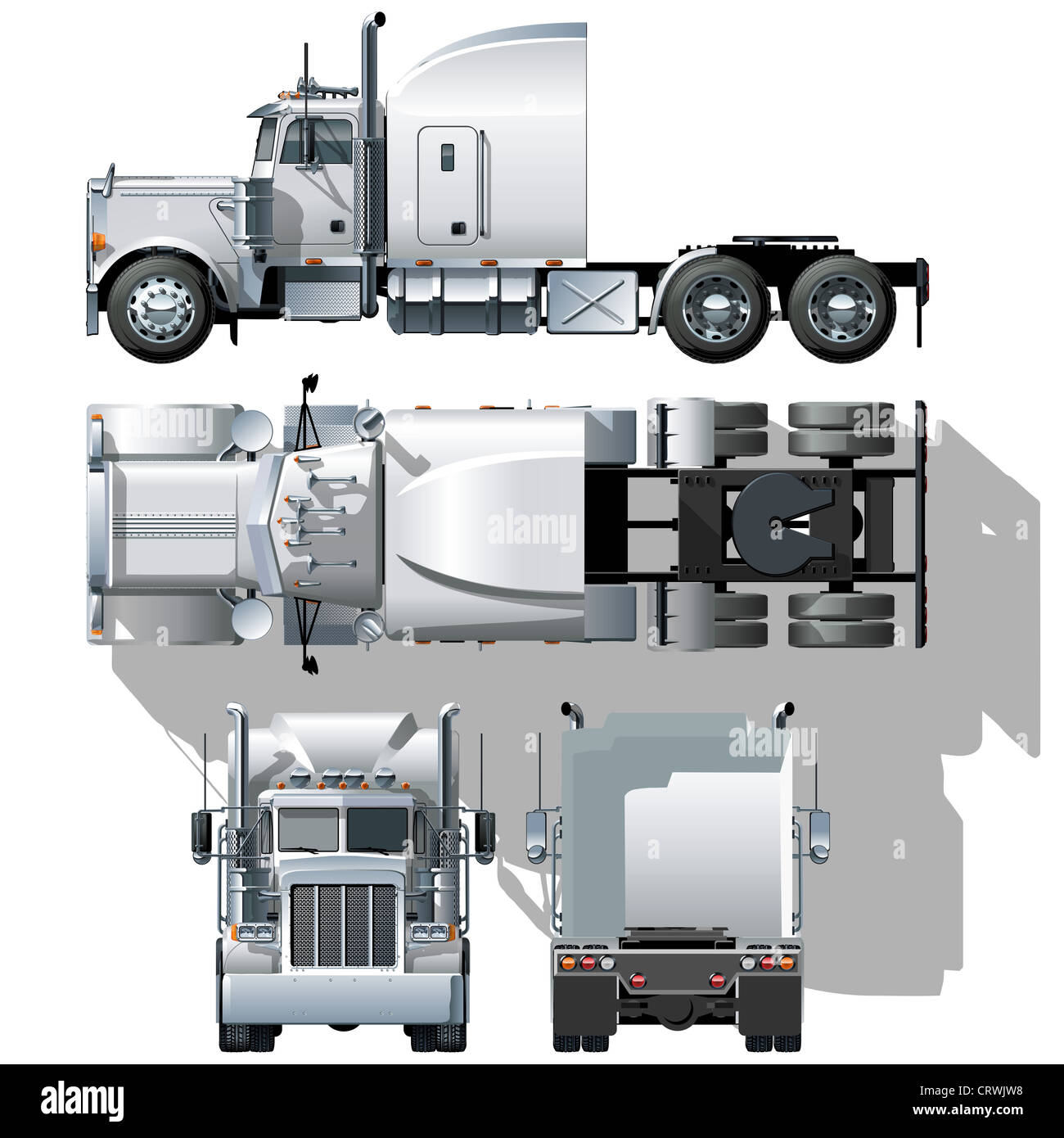 Semi Truck Cut Out Stock Images & Pictures - Alamy