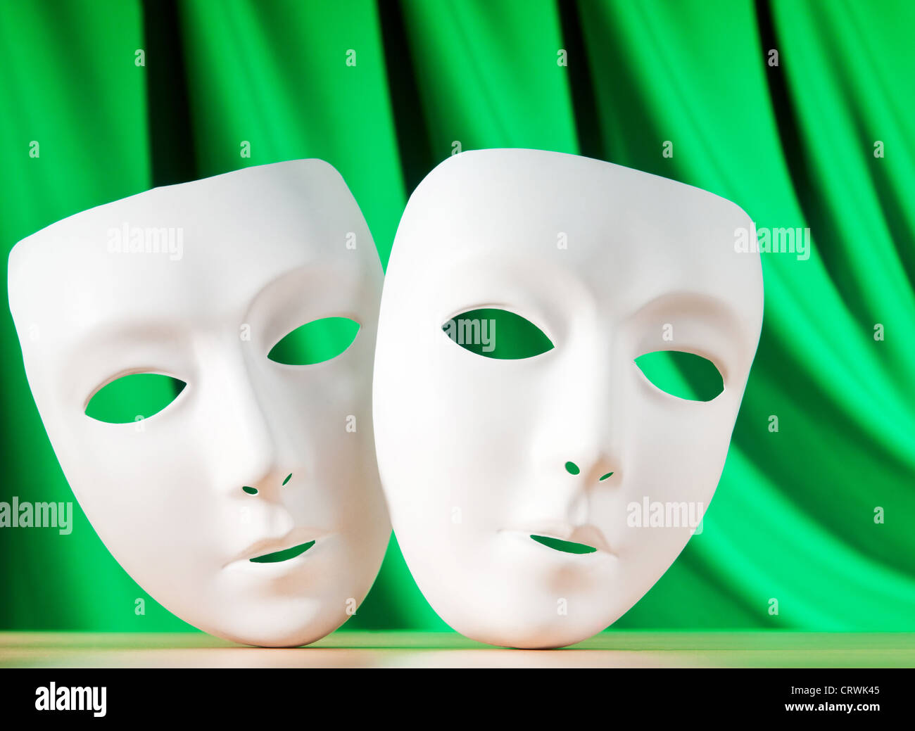 Masks with theatre concept Stock Photo - Alamy