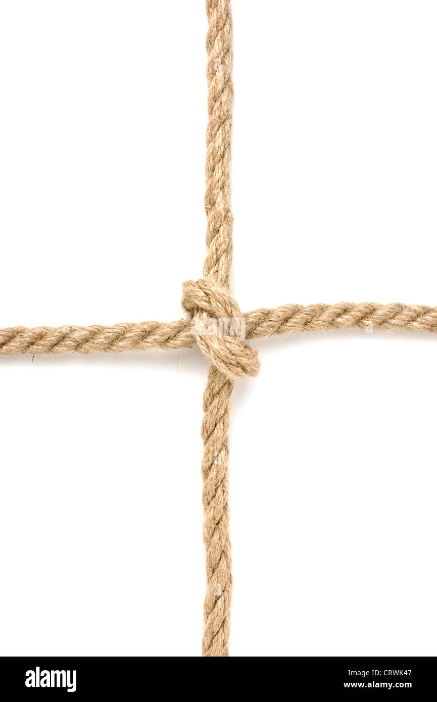 strong knot tied by a rope Stock Photo - Alamy