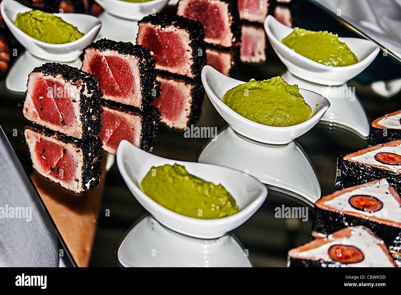 Arrangement cooking different varieties fish hi-res stock photography ...