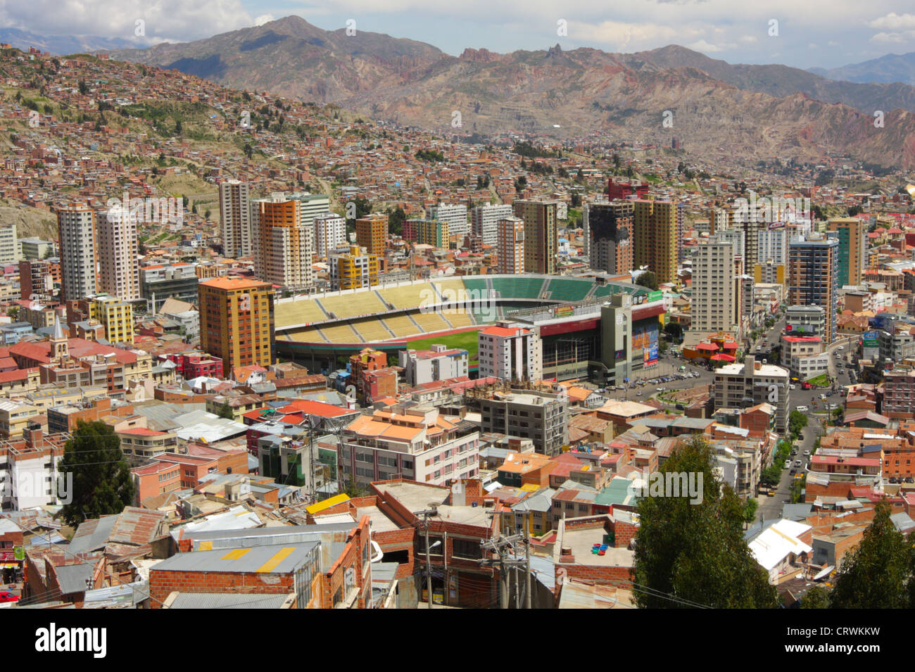 General view of La Paz, Bolivia Stock Photo - Alamy