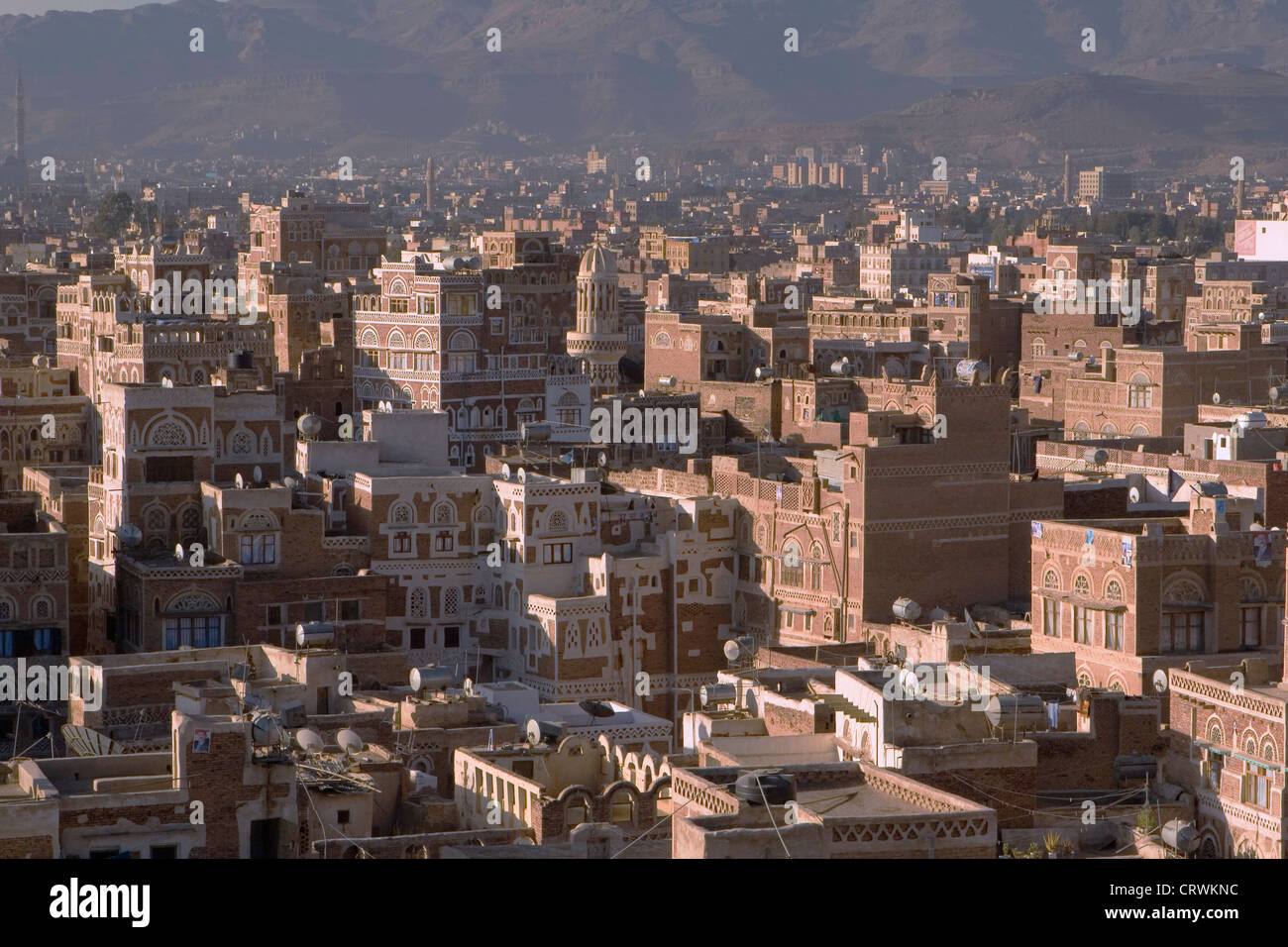 Tower houses dominate the skyline, Old City, Sana'a, Amanat al-Asimah ...