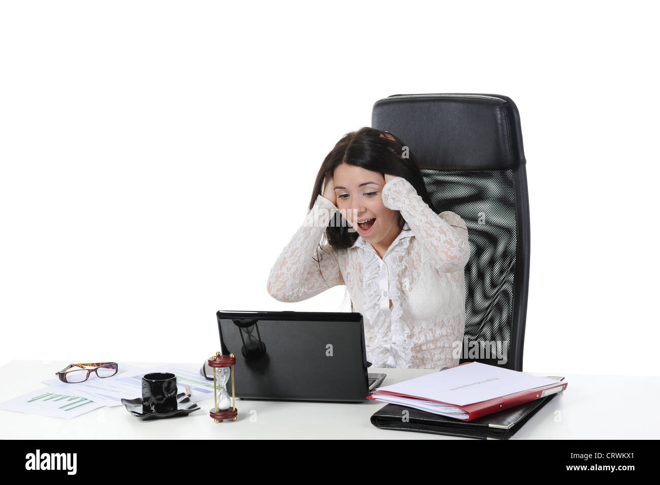 Beautiful office worker Stock Photo - Alamy