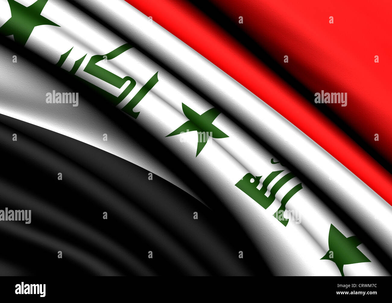 Flag of Iraq. Close up Stock Photo - Alamy