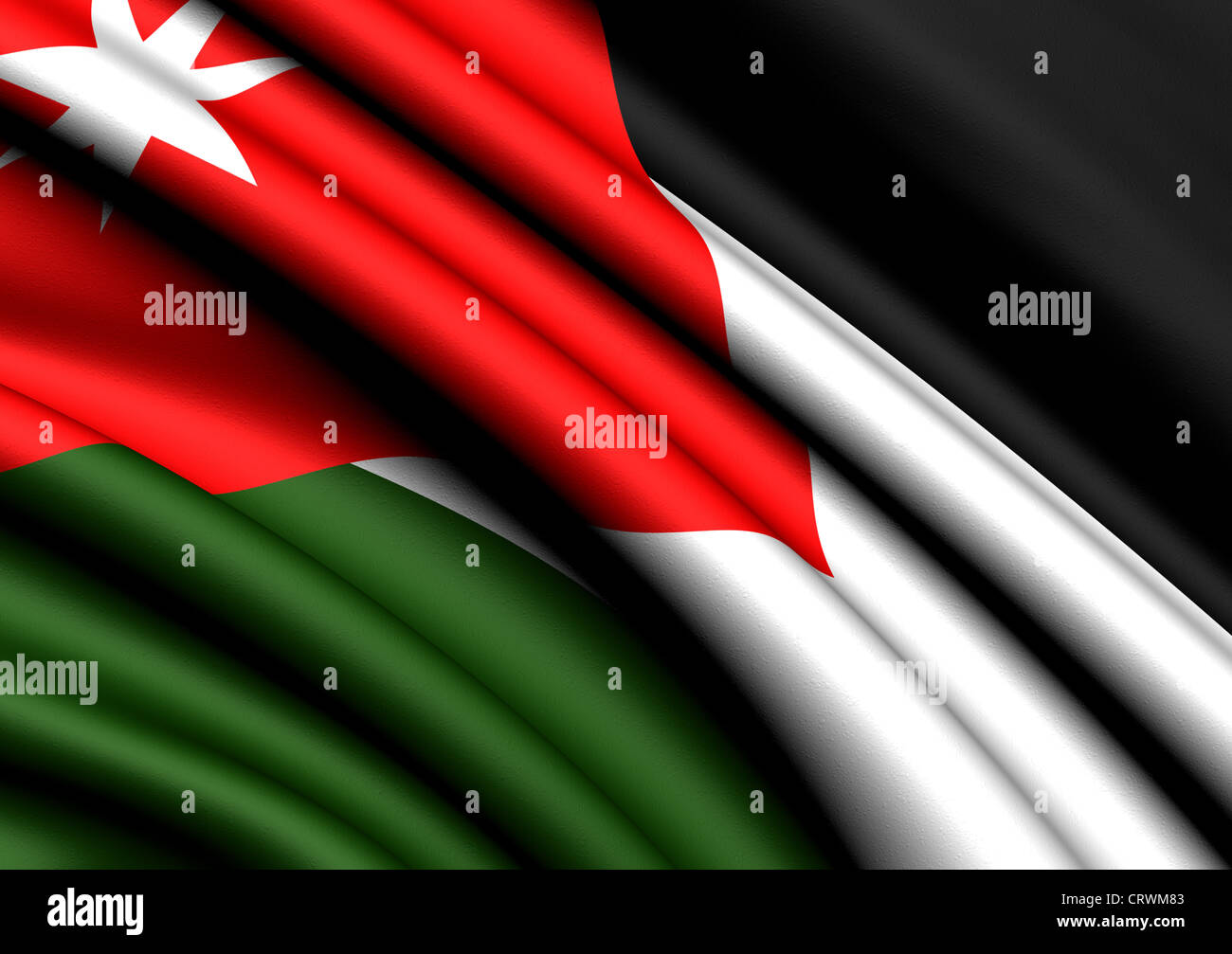 Flag of Jordan. Close up Stock Photo - Alamy
