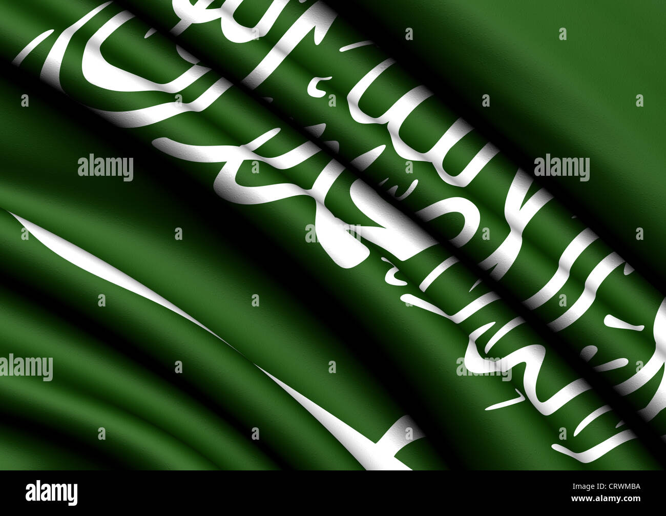 Flag of Saudi Arabia. Close up Stock Photo - Alamy
