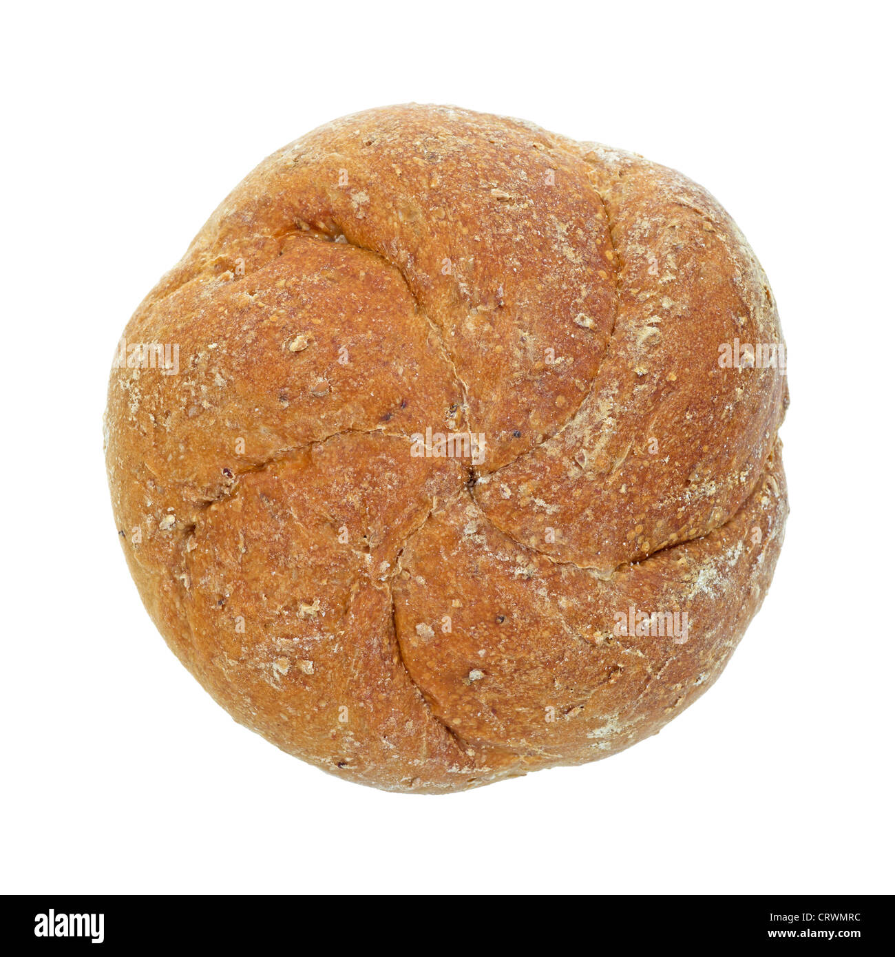 Large whole wheat roll Stock Photo - Alamy