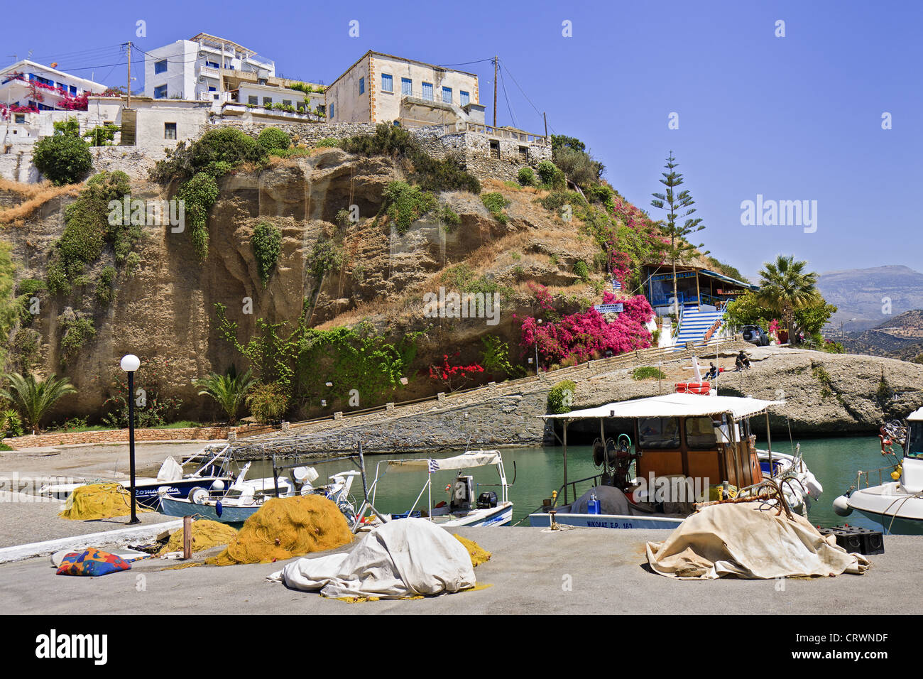 Agia galini harbour crete hi-res stock photography and images - Alamy