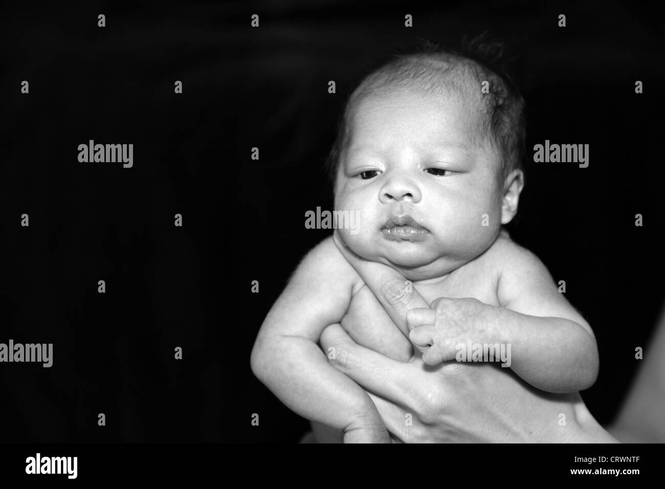Baby in fathers hand hi-res stock photography and images - Alamy
