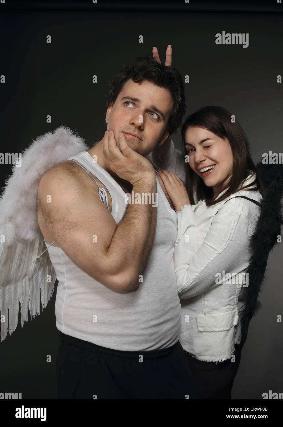 Mr. and Mrs. Angel Stock Photo - Alamy