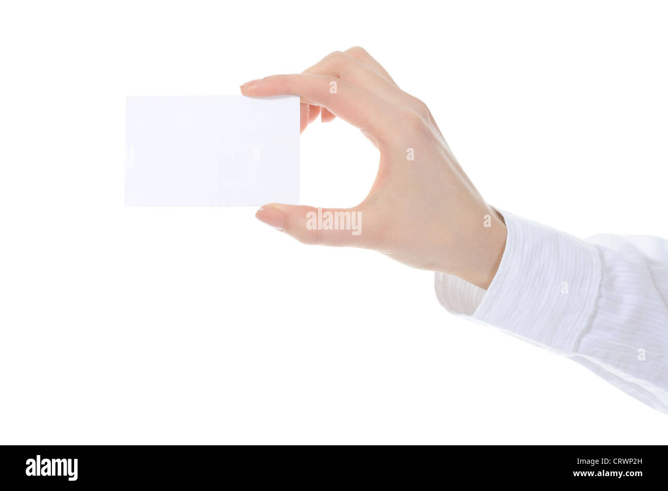 card blank in a hand Stock Photo - Alamy