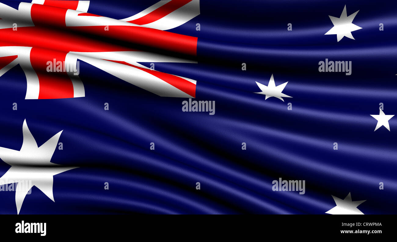 Flag of Australia. Close-up Stock Photo - Alamy