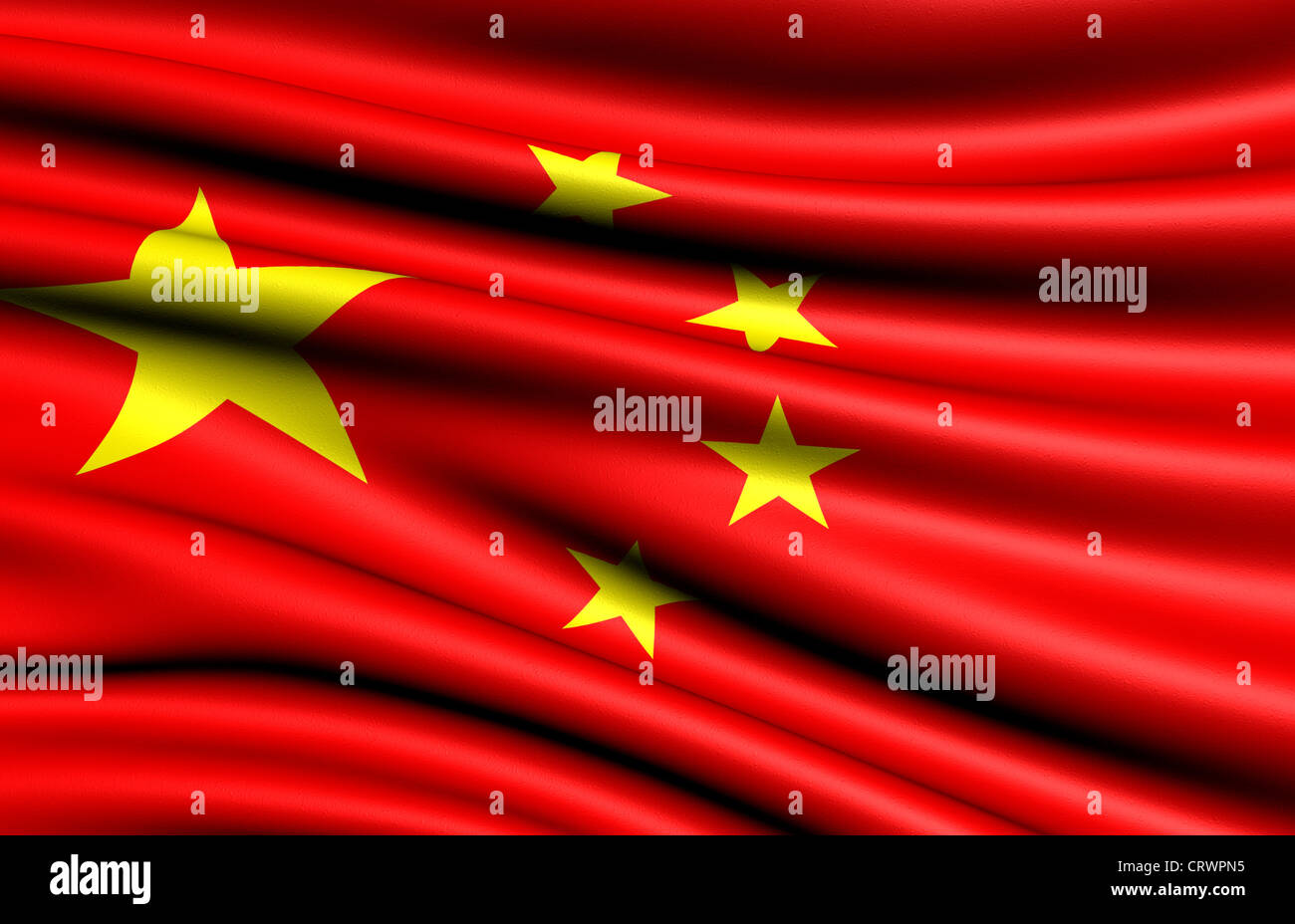 Flag of China. Close up Stock Photo - Alamy