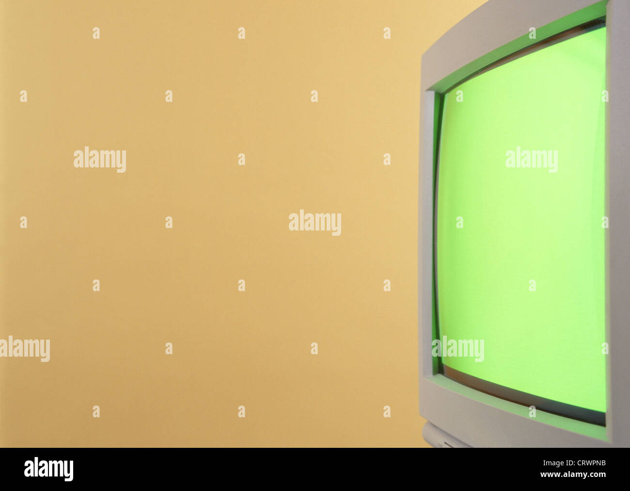 Old Crt Monitor Screen Display Stock Photo - Alamy